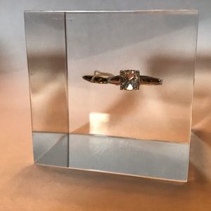 Accents | Famor Diamond Ring Paperweight 2x2 Cube | Poshmark